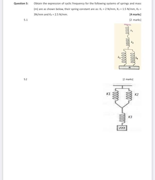 Solved Question 5: Obtain the expression of cyclic frequency | Chegg.com