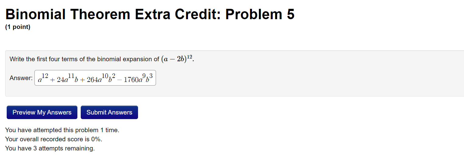 Solved Write the first four terms of the binomial expansion | Chegg.com