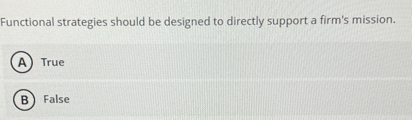 Solved Functional strategies should be designed to directly | Chegg.com