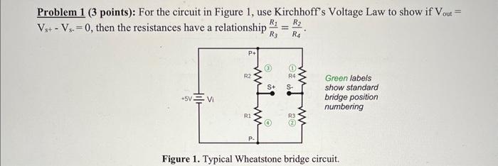 Solved Problem 1 ( 3 points): For the circuit in Figure 1, | Chegg.com