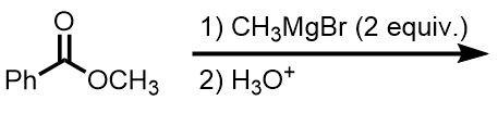 Solved Ph 1) CH3MgBr (2 equiv.) OCH3 2) H3O+ | Chegg.com