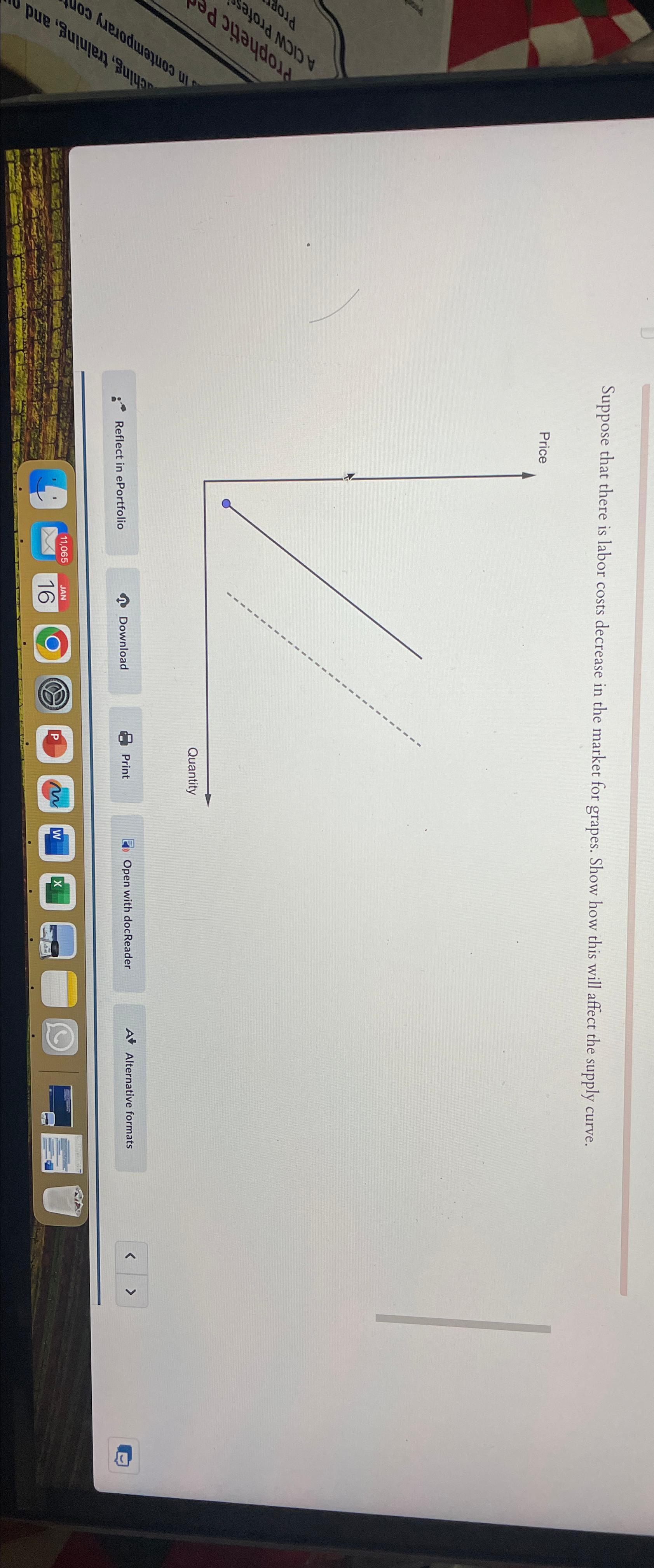 Solved Suppose that there is labor costs decrease in the | Chegg.com