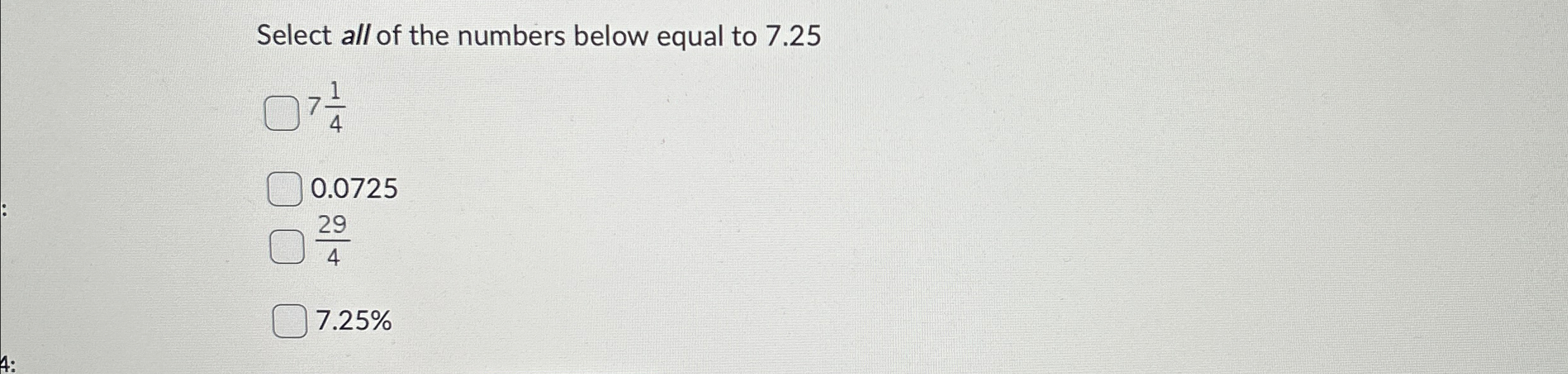 Solved Select all of the numbers below equal to | Chegg.com