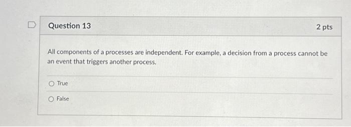 Solved All components of a processes are independent. For | Chegg.com