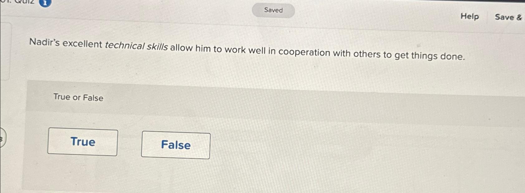 Solved HelpSave &Nadir's excellent technical skills allow | Chegg.com