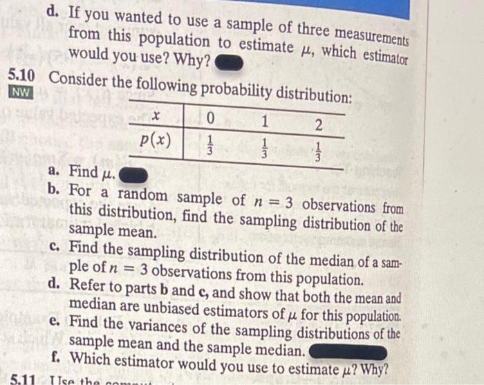 Solved 5.9 Consider the following probability distribution: | Chegg.com