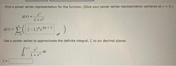 Solved Find a power series representation for the function. | Chegg.com