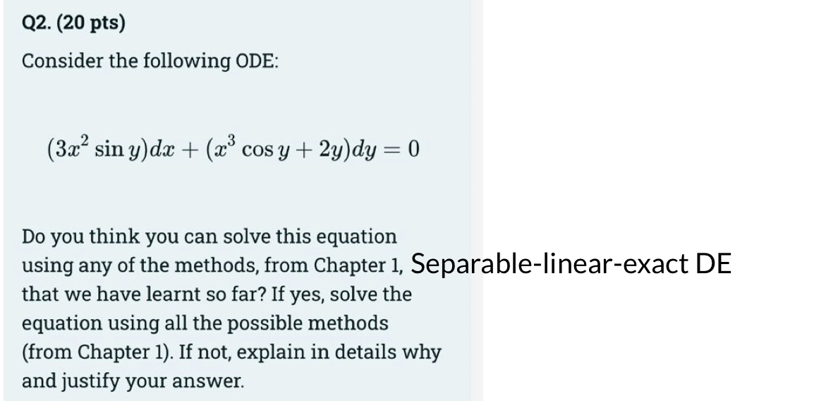 Solved Q2. (20 ﻿pts)Consider the following | Chegg.com