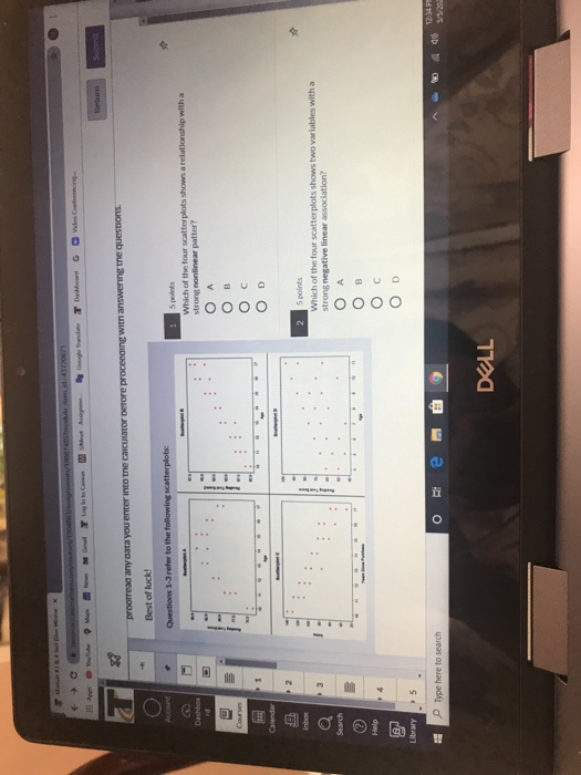 Solved Which of the four scatterplots shows a relationship | Chegg.com