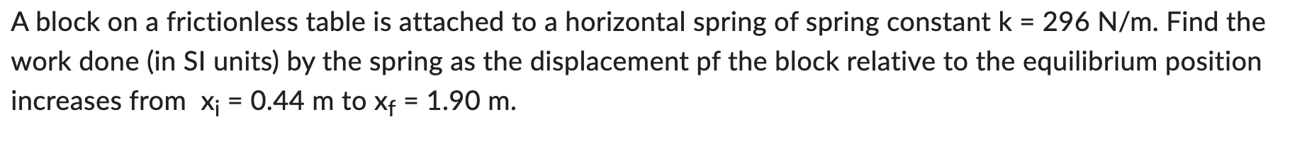 Solved A block on a frictionless table is attached to a | Chegg.com