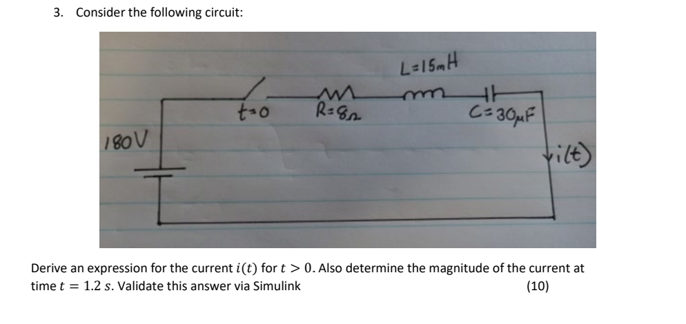 Solved Consider the following circuit:Derive an expression | Chegg.com