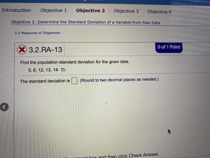 Solved Introduction Objective 1 Objective 2 Objective 3 7059