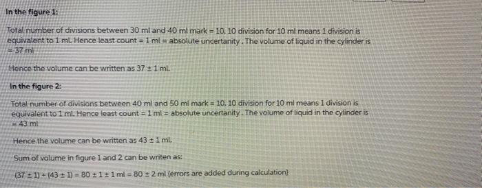 Solved 1 First, determine the absolute uncertainty (a.u.) | Chegg.com