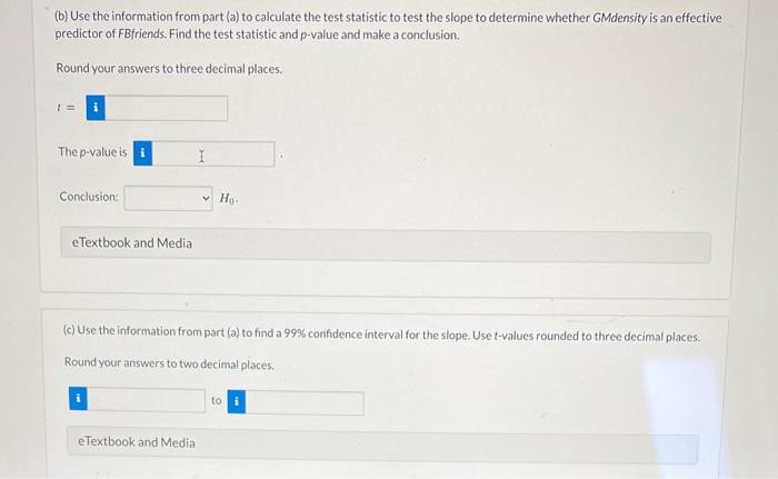 Solved Computer output for a regression line to predict the | Chegg.com