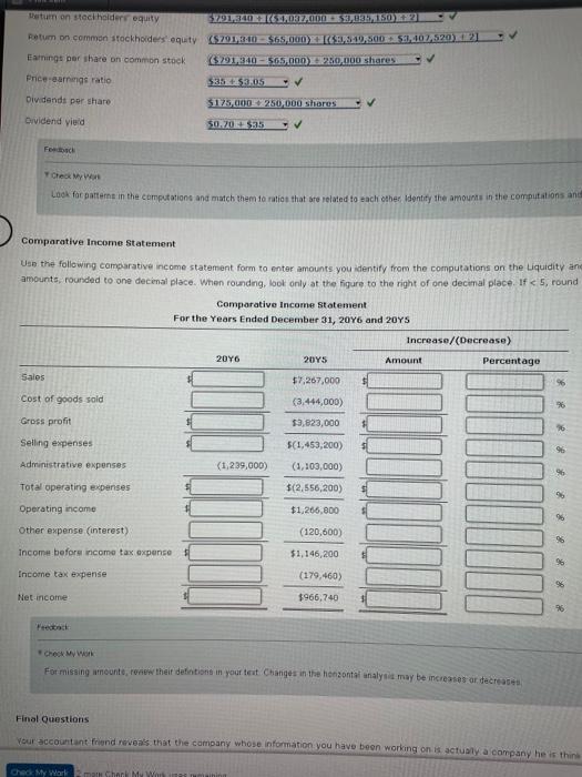 Solved Mastery Problem: Financial statement Analysis | Chegg.com