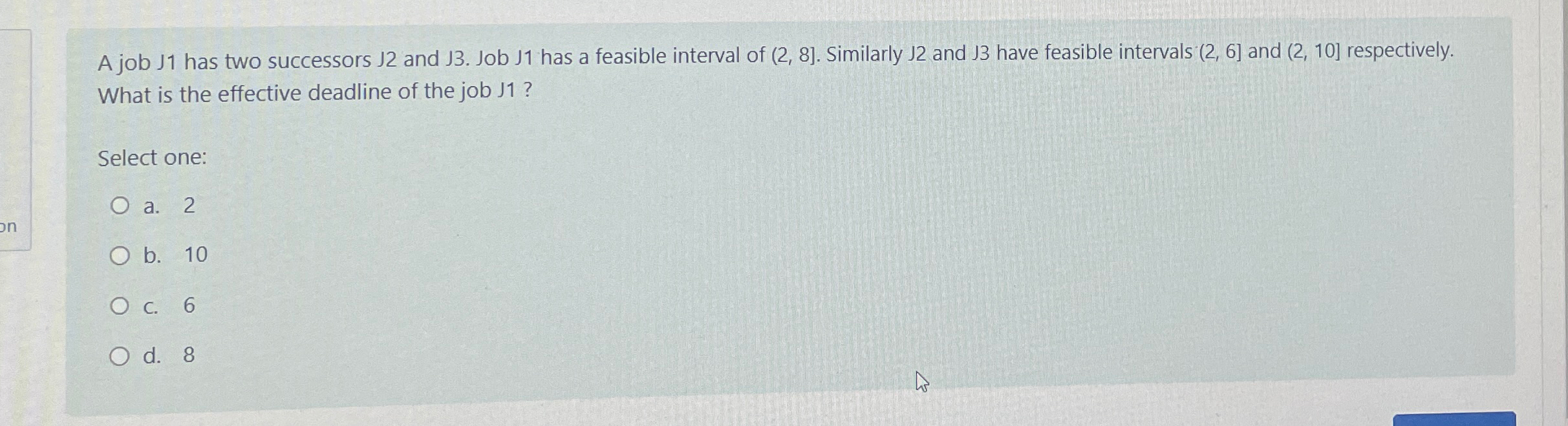 Solved A job J 1 ﻿has two successors J2 ﻿and J3. ﻿Job J1 | Chegg.com