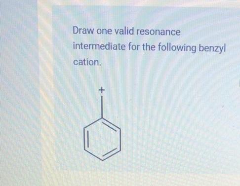 Solved Draw one valid resonance intermediate for the | Chegg.com