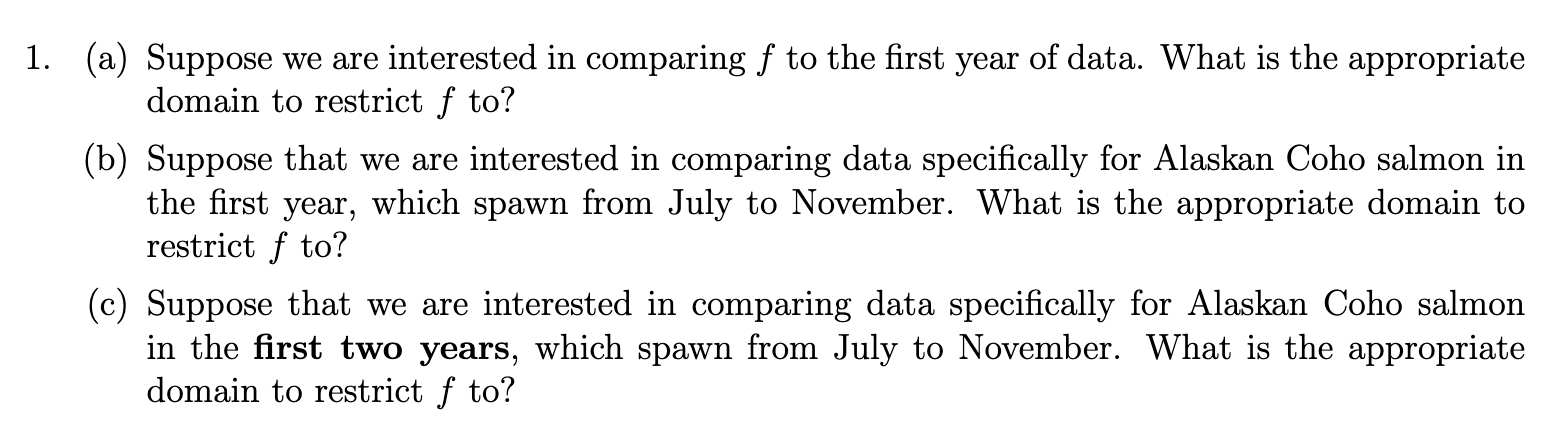 Solved (a) ﻿Suppose we are interested in comparing f ﻿to the | Chegg.com