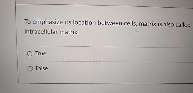 Solved To emphasize its location between cells, matrix is | Chegg.com