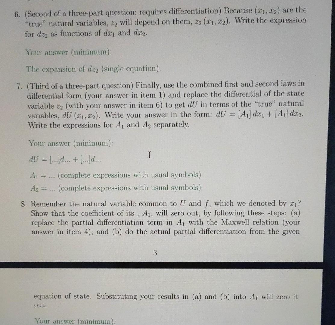 6. (Second of a three-part question; requires | Chegg.com