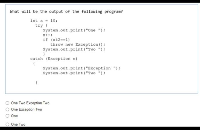 Solved What will be the output of the following program? int | Chegg.com