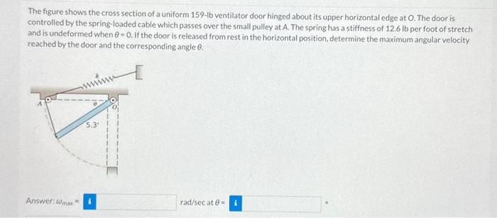 Solved The figure shows the cross section of a uniform 159 - | Chegg.com