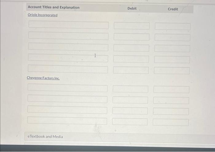 Solved Oriole Incorporated sold $240,000 of accounts | Chegg.com