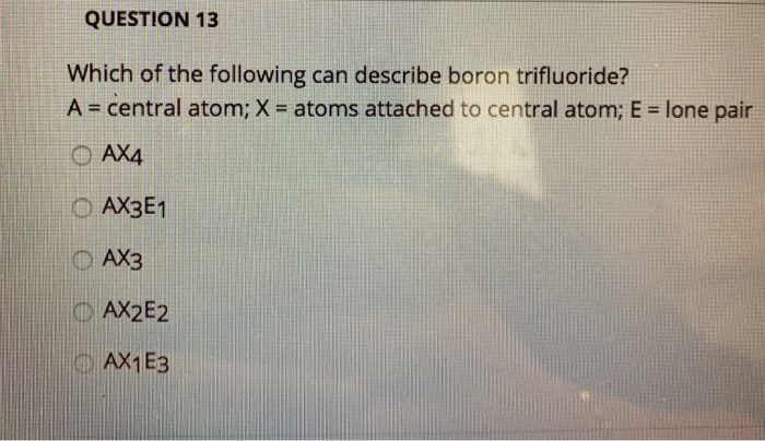 Solved QUESTION 13 Which of the following can describe boron | Chegg.com