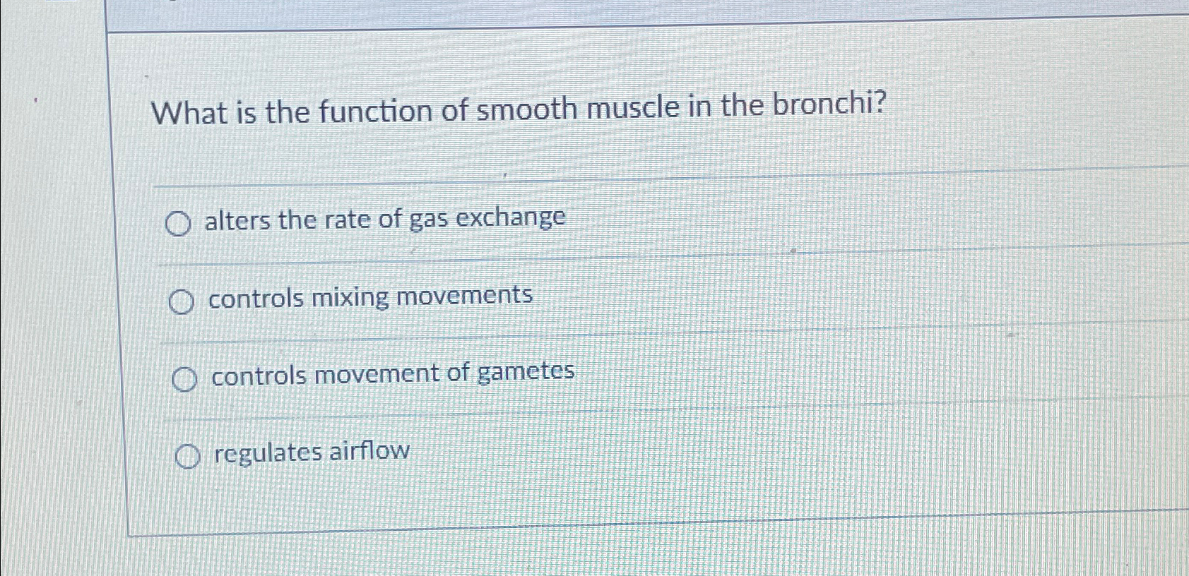 Solved What is the function of smooth muscle in the | Chegg.com