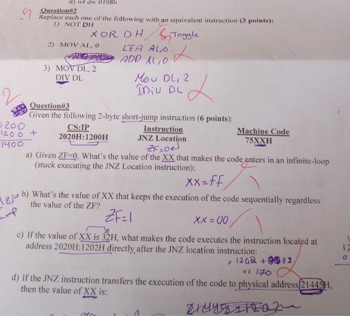 QuestionHz Replace each one of the following with gn | Chegg.com