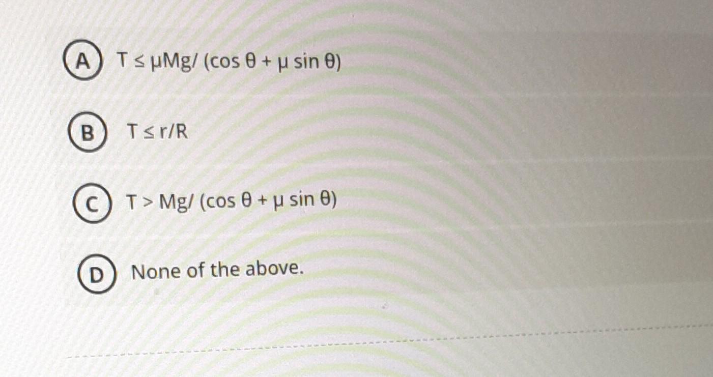 Solved A spool consists of an axis of radius r and an | Chegg.com