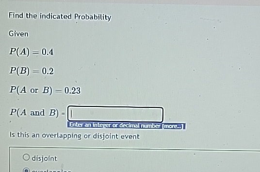 Solved Find the indicated | Chegg.com