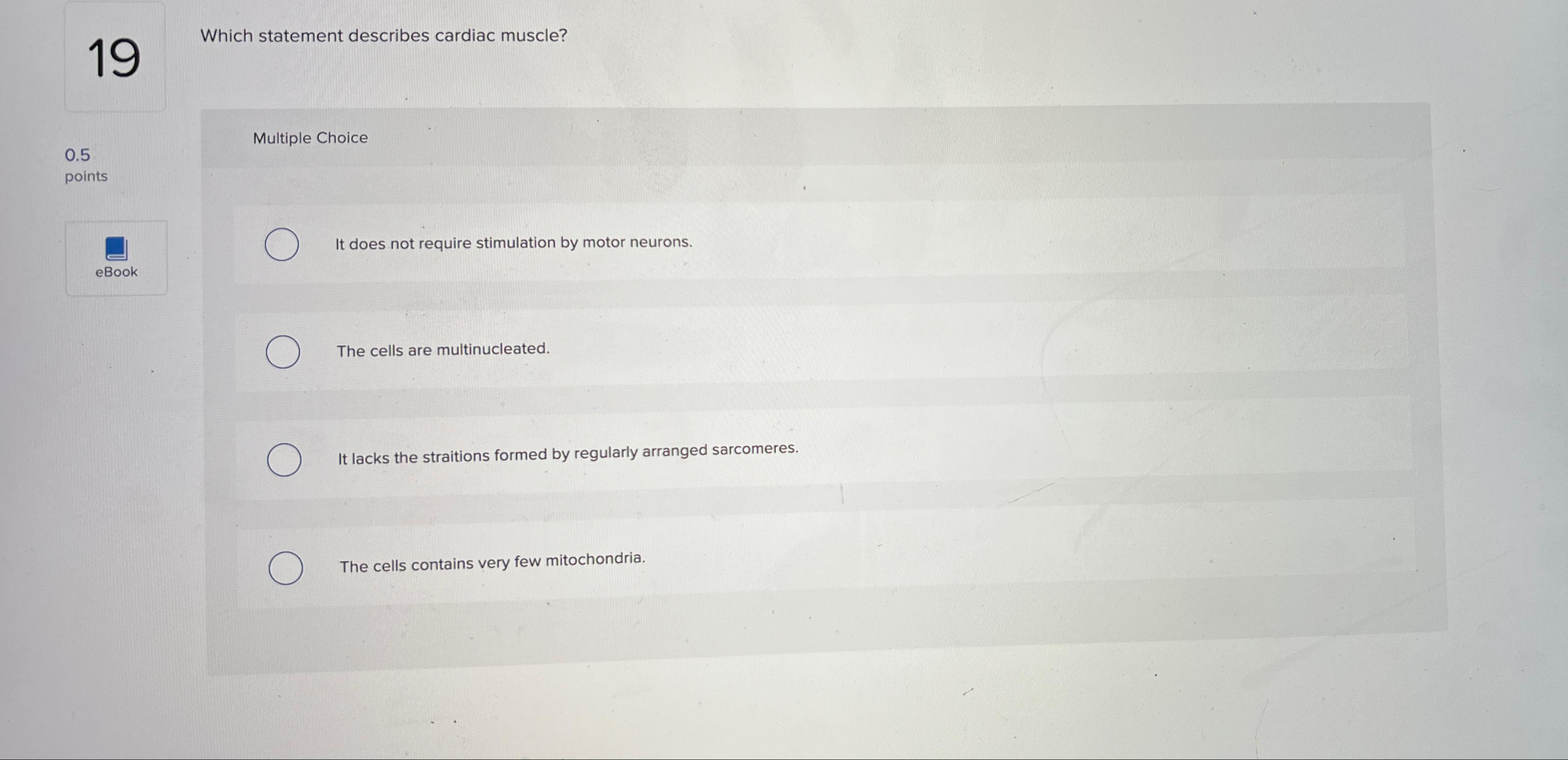 Solved 190.5 ﻿pointsWhich statement describes cardiac | Chegg.com