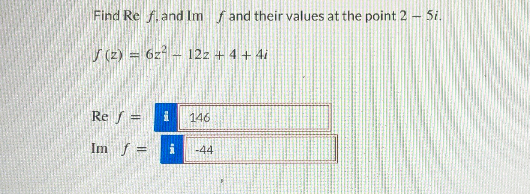 Solved Find Ref, and Imf and their values at the point | Chegg.com