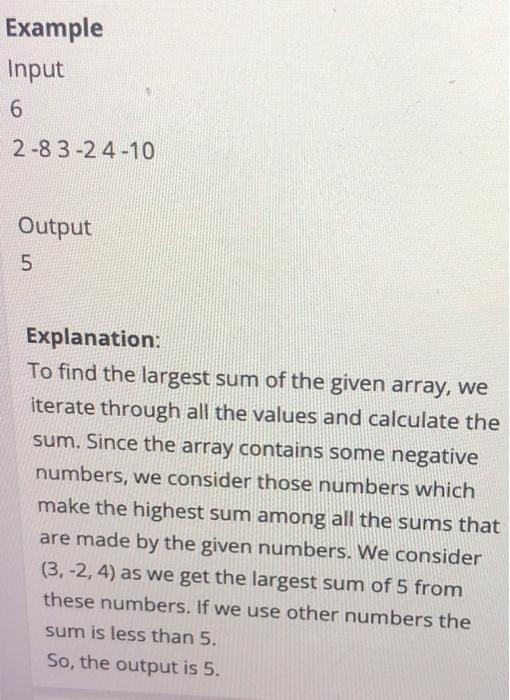 Solved Note: The main class name must be "Solution" You are | Chegg.com
