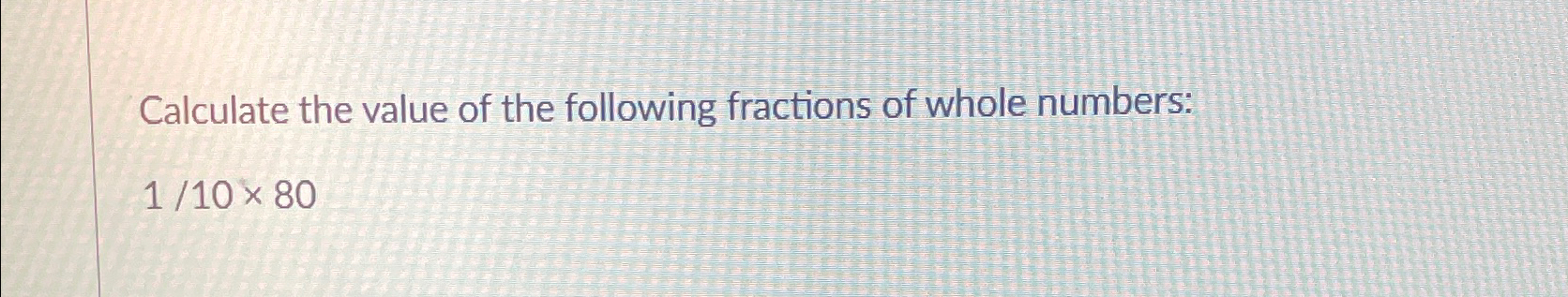 Solved Calculate the value of the following fractions of | Chegg.com