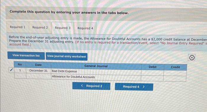Solved E8-8 (Algo) Recording and Reporting Allowance for | Chegg.com