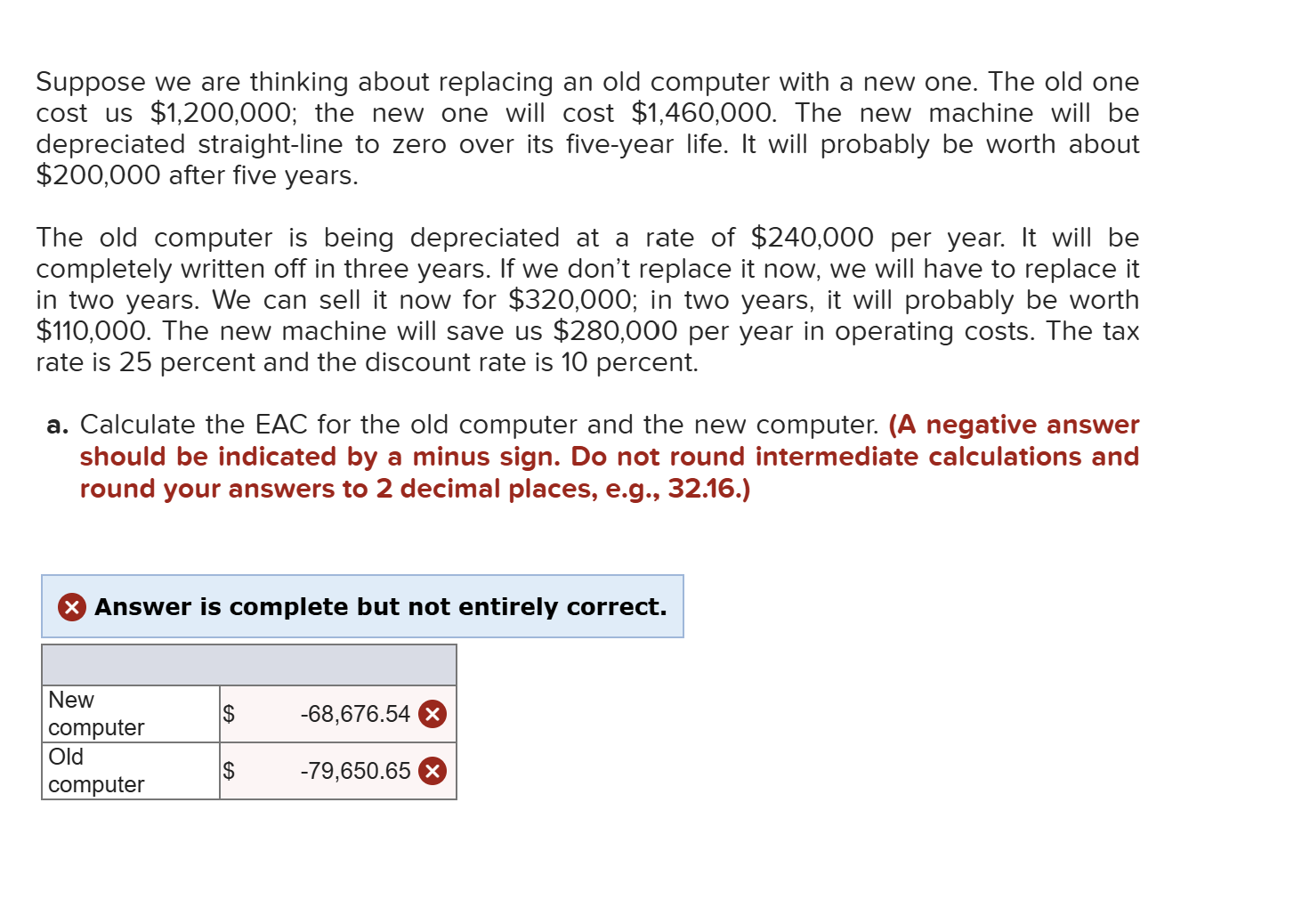 Solved Suppose we are thinking about replacing an old | Chegg.com
