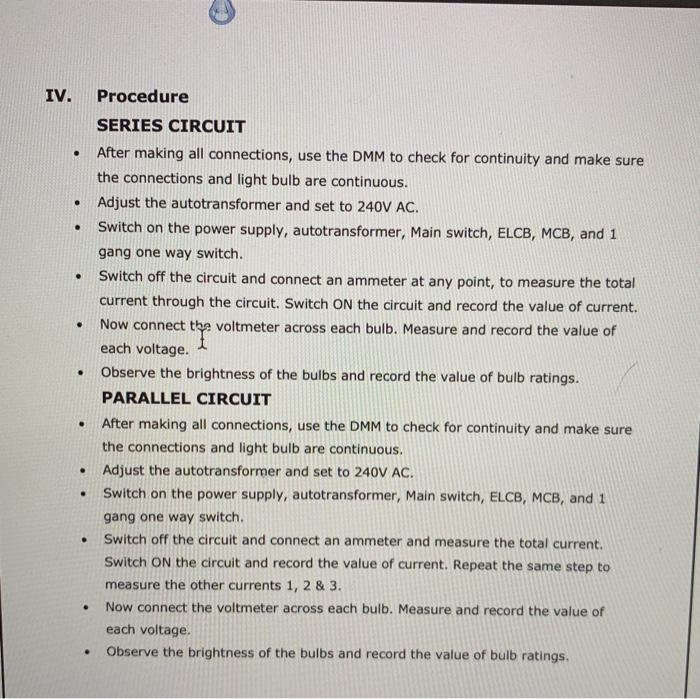 Solved 1. Two bulbs, 60W and 40W, are connected in series. | Chegg.com