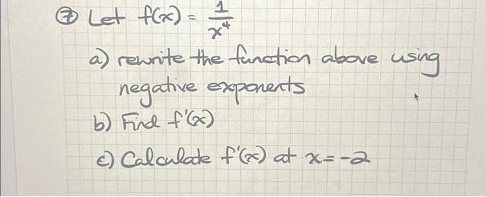 Solved @ Let f(x) = = = = a) rewrite the function above | Chegg.com