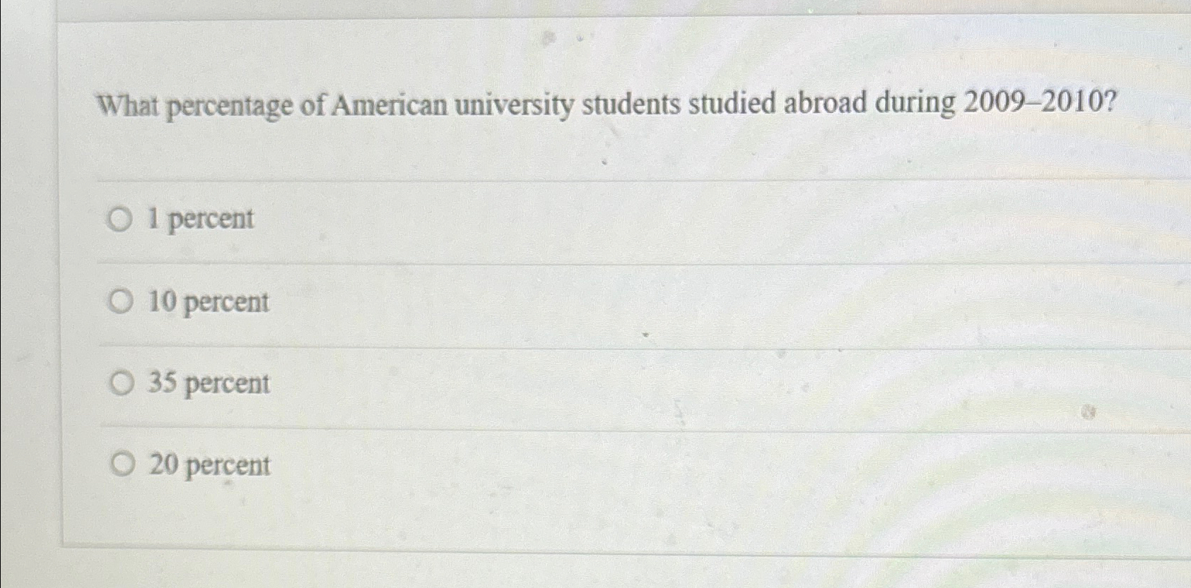 Solved What percentage of American university students | Chegg.com Solved What percentage of American university students | Chegg.com