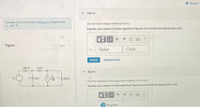 Solved Consider the circult strown in (Egure 1). Supposo | Chegg.com