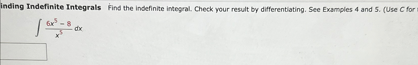 Solved inding Indefinite Integrals Find the indefinite | Chegg.com Solved inding Indefinite Integrals Find the indefinite | Chegg.com
