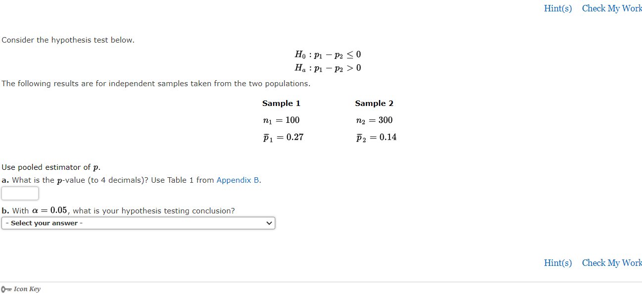 Solved Consider The Hypothesis Test