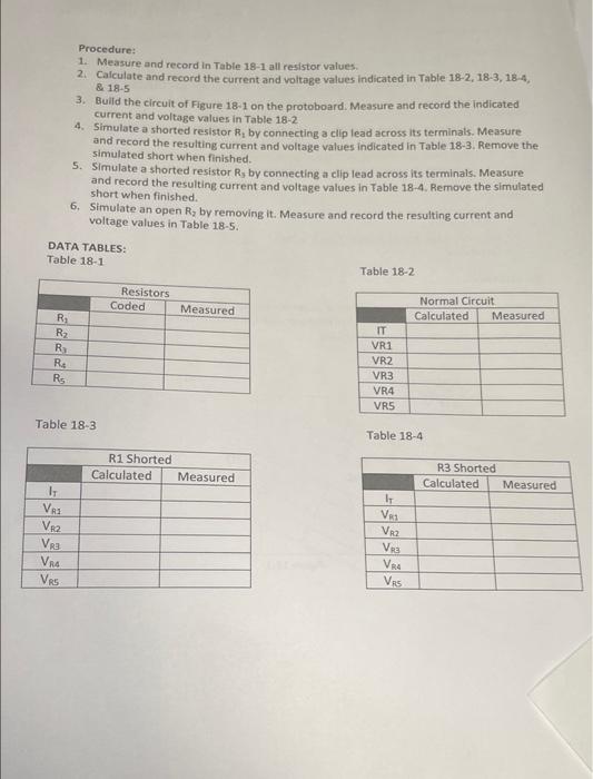 Solved fill in the tables and answer the question on the | Chegg.com