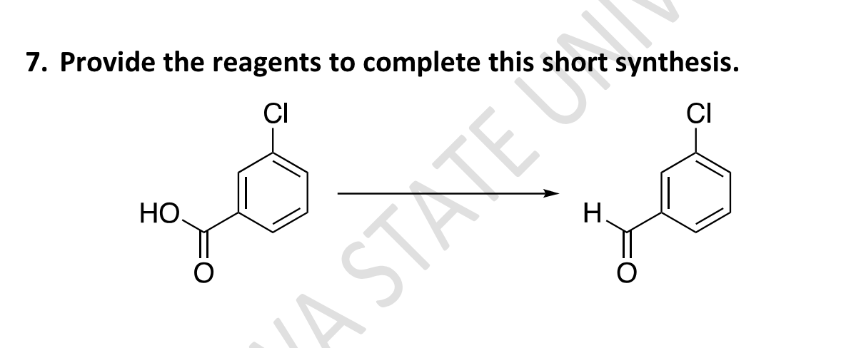 Solved Provide the reagents to complete this short | Chegg.com
