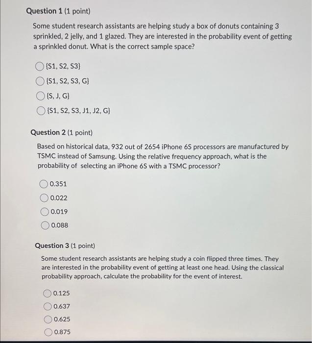 Solved Some student research assistants are helping study a | Chegg.com