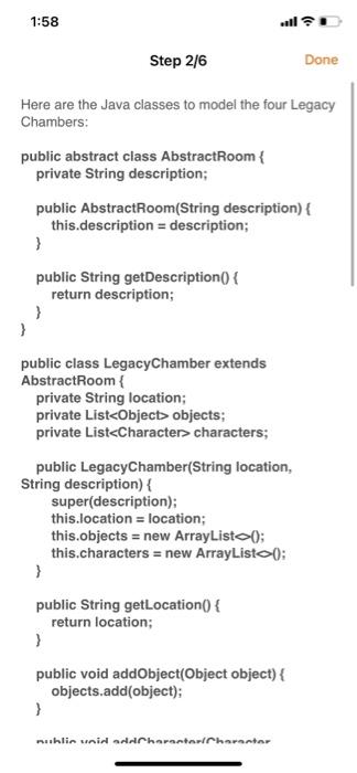 Solved please draw the class diagram on a paper using the | Chegg.com