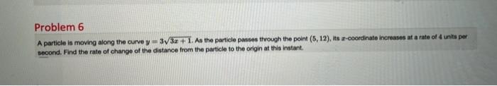 Solved A particle is moving along the curve y=33x+1. As the | Chegg.com