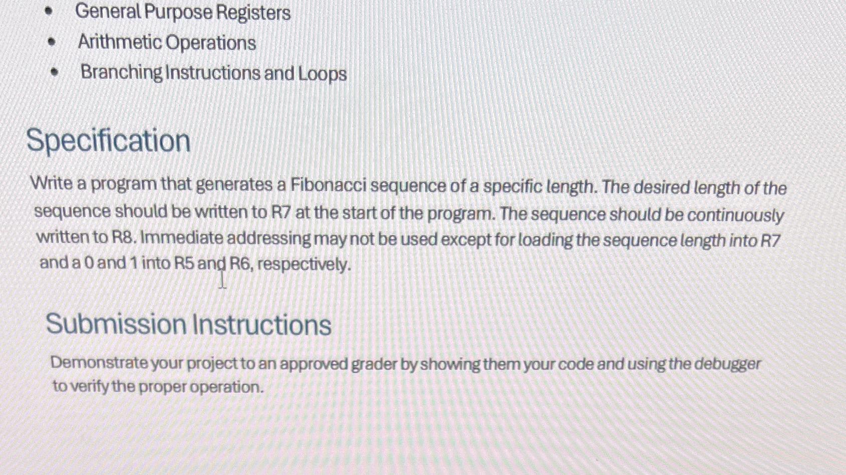 Solved General Purpose RegistersArithmetic | Chegg.com